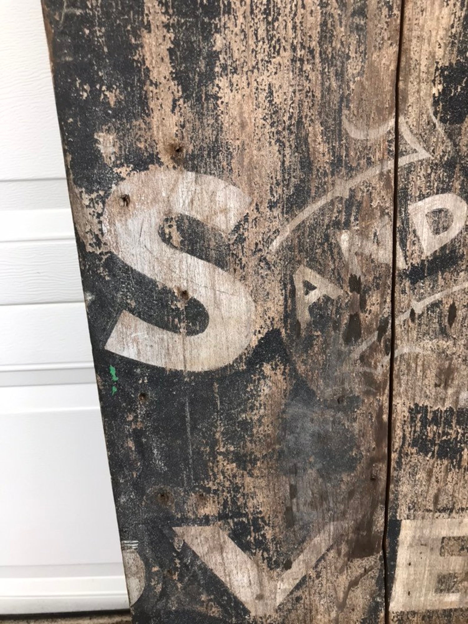 Antique Barn Door Sign AAFA Americana Folk Art Graphic Sign Wood Sign ...