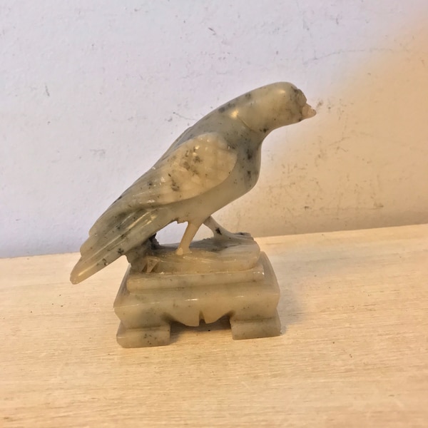 Marble Stone Bird - Etsy