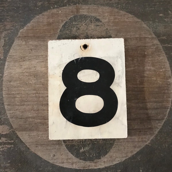 Number 8 Sign - Etsy