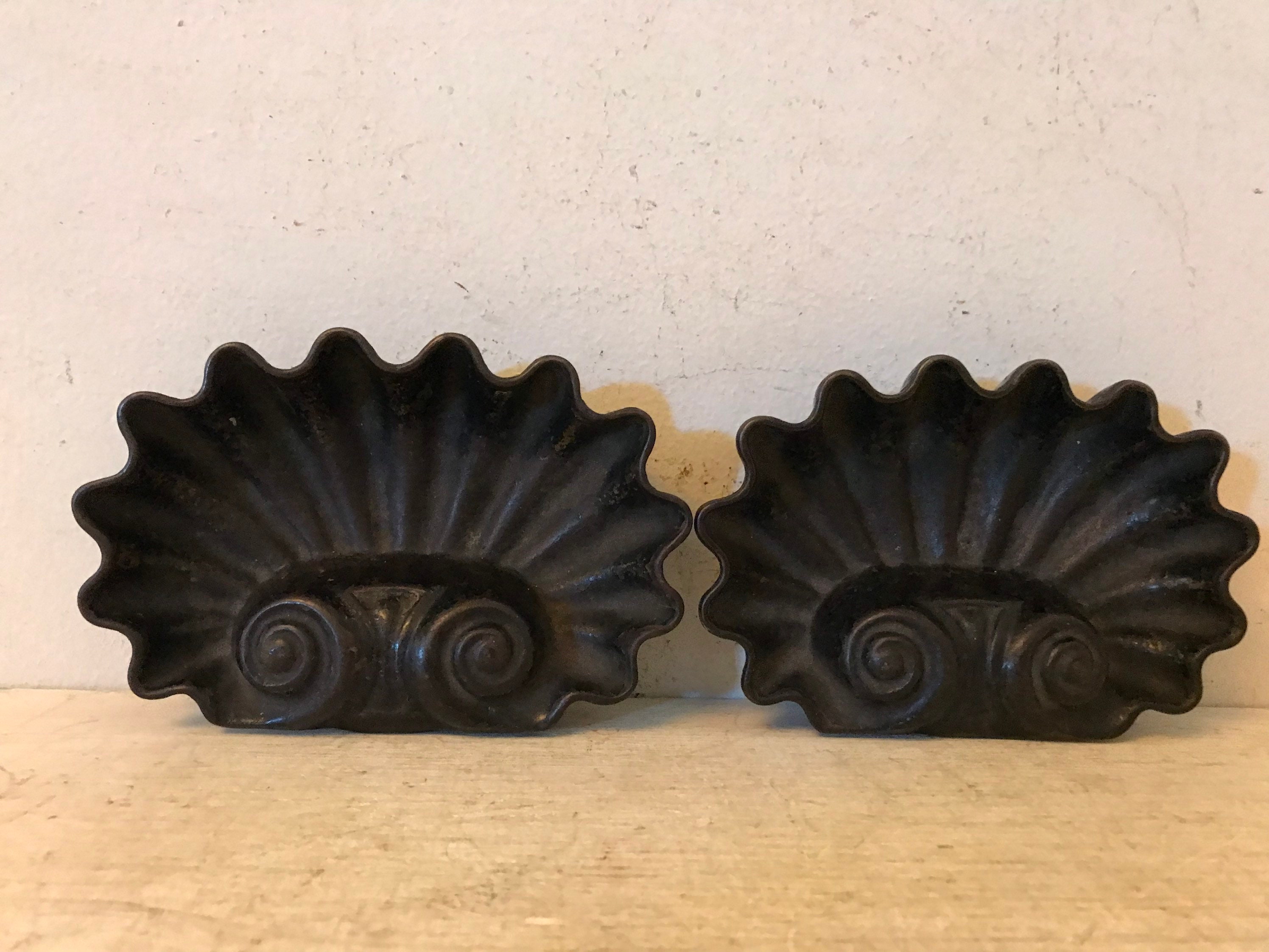 Antique French Shell Fragments Iron Garden Architectural French ...
