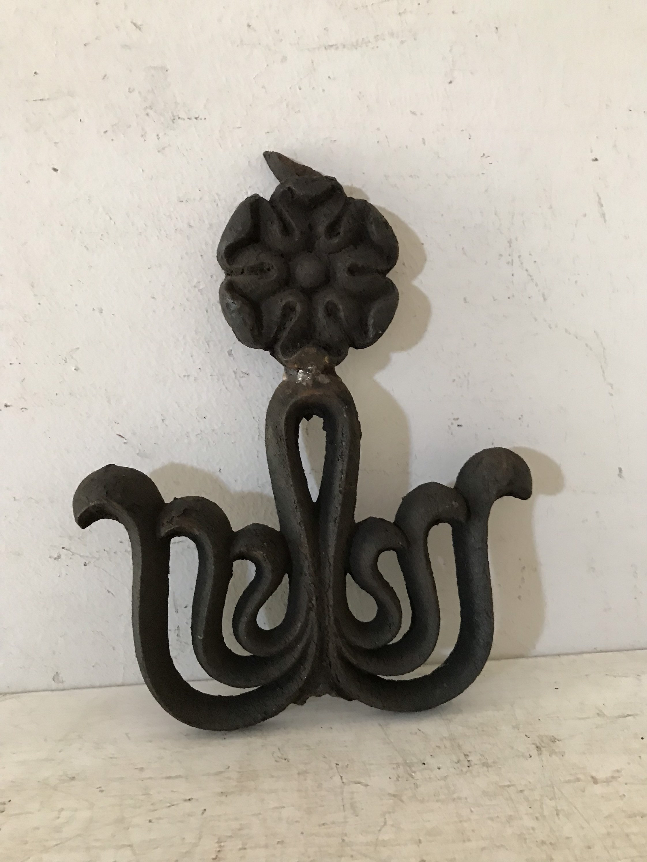 Antique Iron Flower Fragments French Style Metal Industrial ...