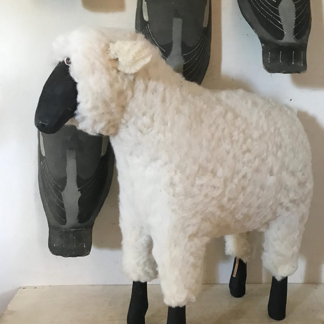 Antique French Sheep Footstool Wood Carved Sheep Sculpture Footstool - Etsy