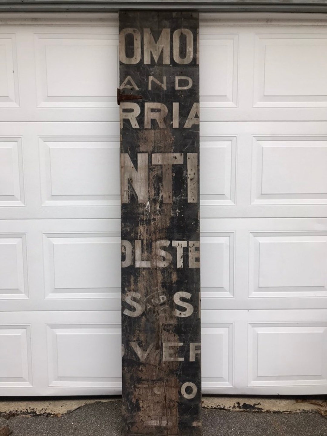 Antique Barn Door Sign AAFA Americana Folk Art Graphic Sign Wood Sign ...