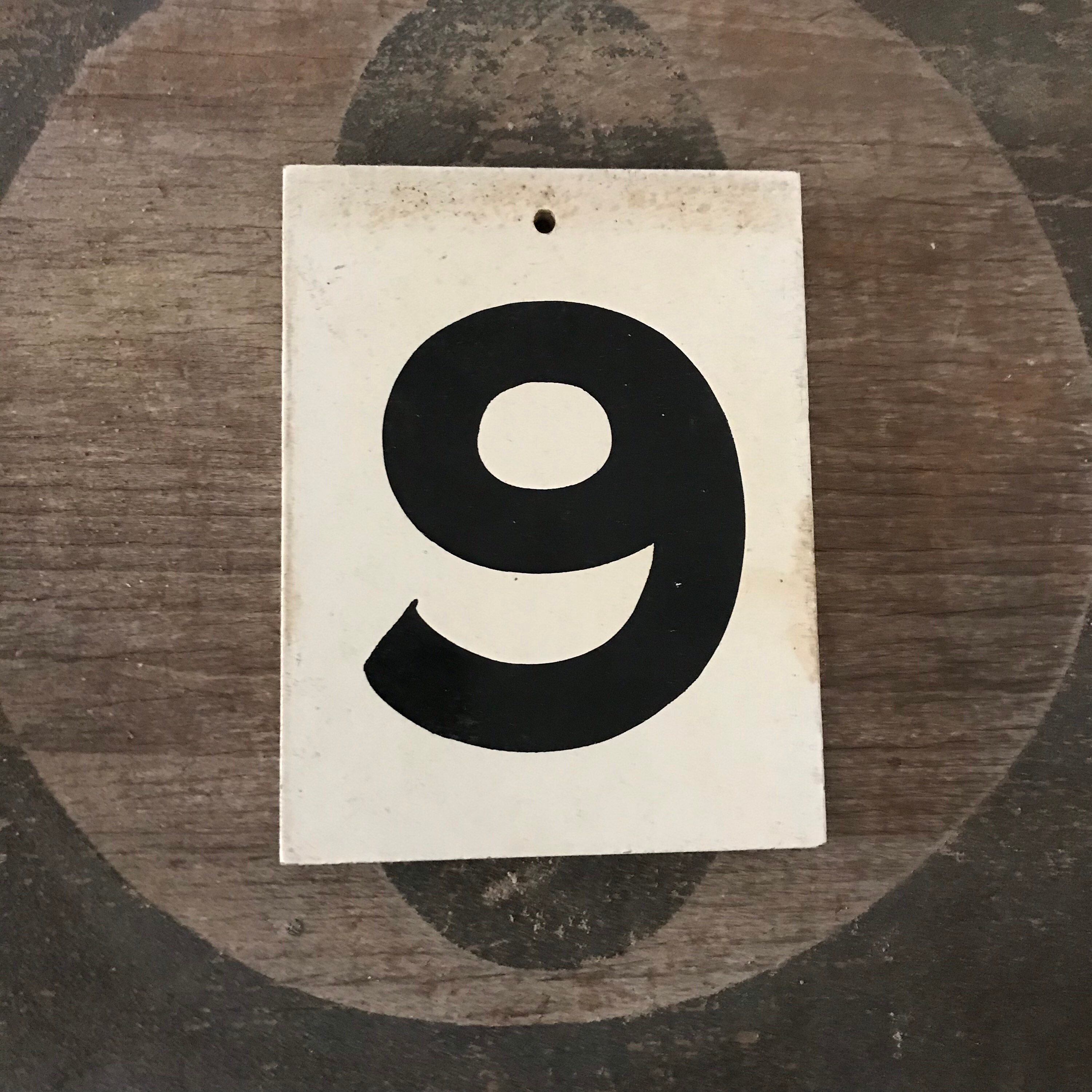 Antique 9 Farm Sign Wood Sign Number 9 Sign Industrial - Etsy