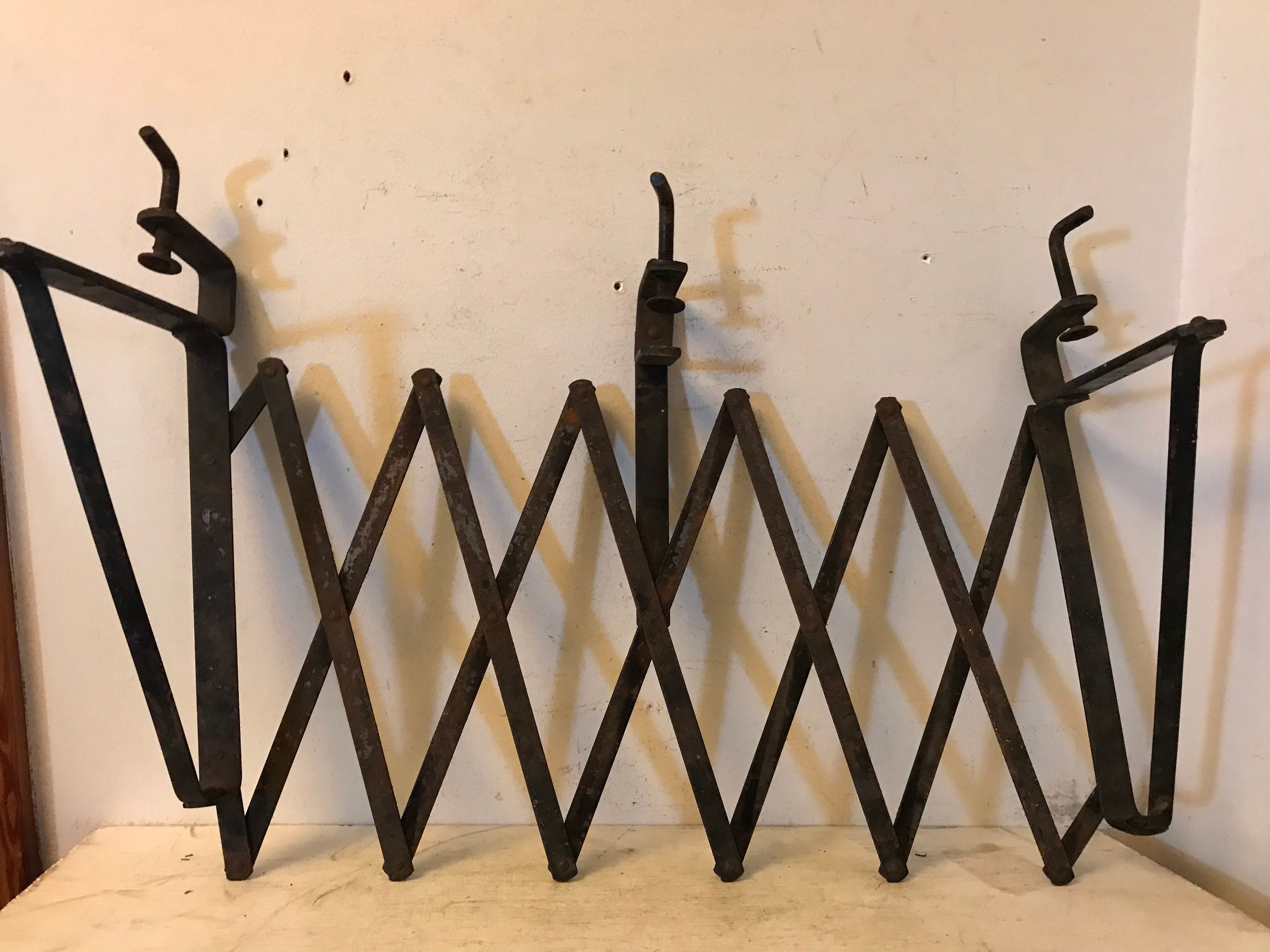 Antique Industrial Rack Model T Shelf Carrier Tool Box Tool Farmhouse ...