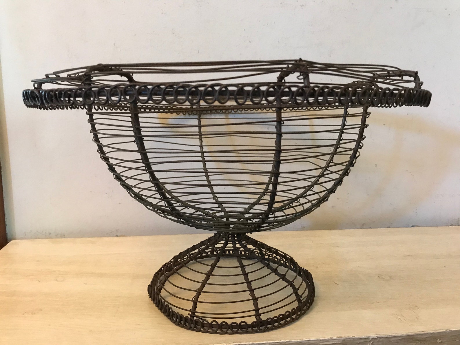 Antique French Wire Urn Basket French Wire Urn Garden Basket - Etsy