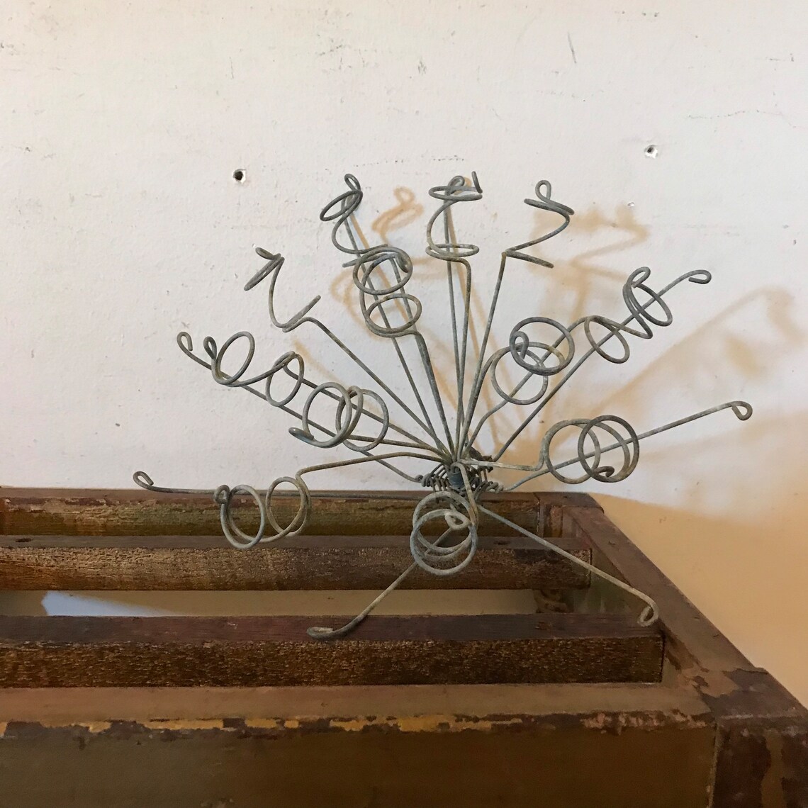 Antique English Flower Frog Industrial English Wire Flower - Etsy
