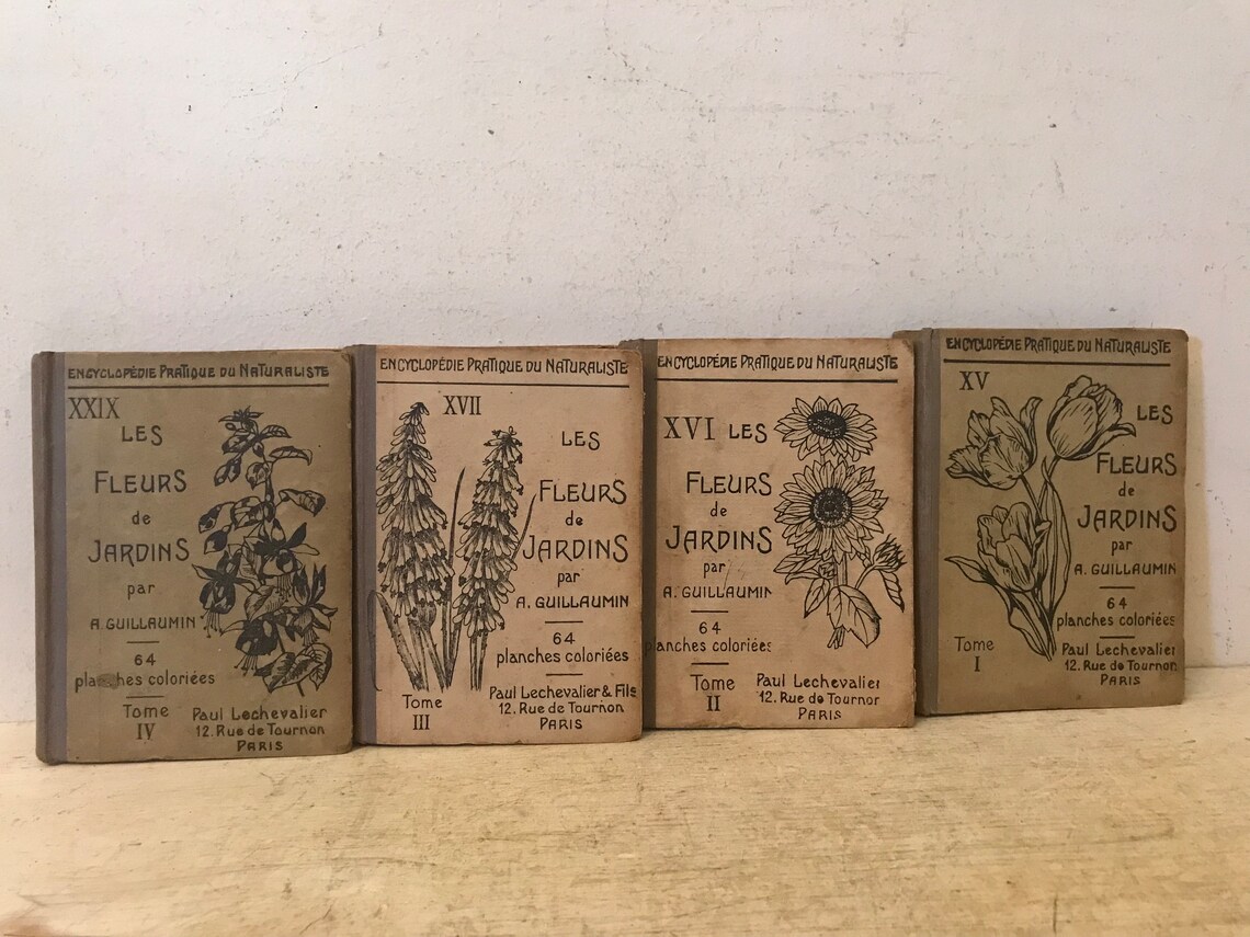 Antique French Book Botanical Garden Books Agricultural Agricultural ...