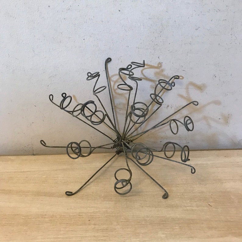 Antique English Flower Frog Industrial English Wire Flower - Etsy