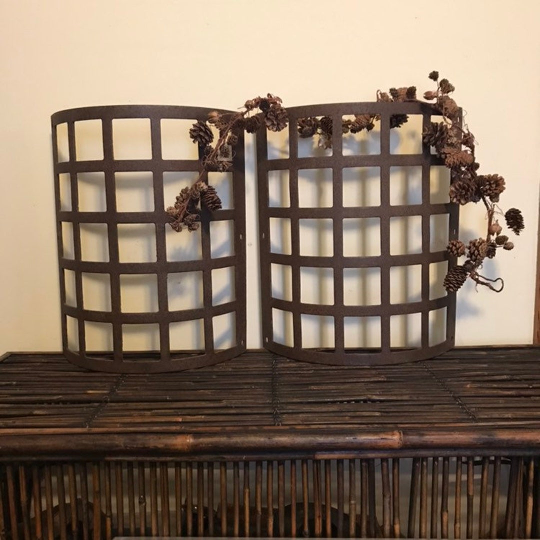 Antique English Hay Racks Architectural Garden Iron Garden Racks ...