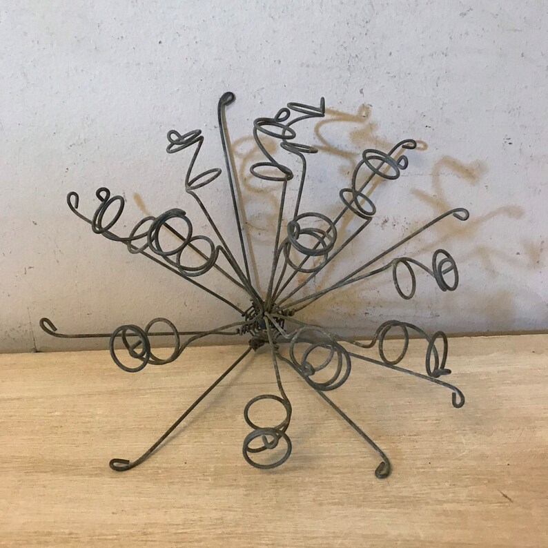 Antique English Flower Frog Industrial English Wire Flower - Etsy