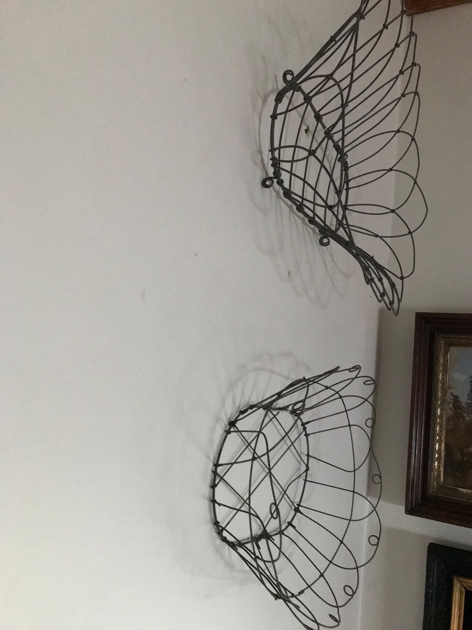 Antique French Wire Trays Rack Basket Industrial Wirework Basket Garden ...