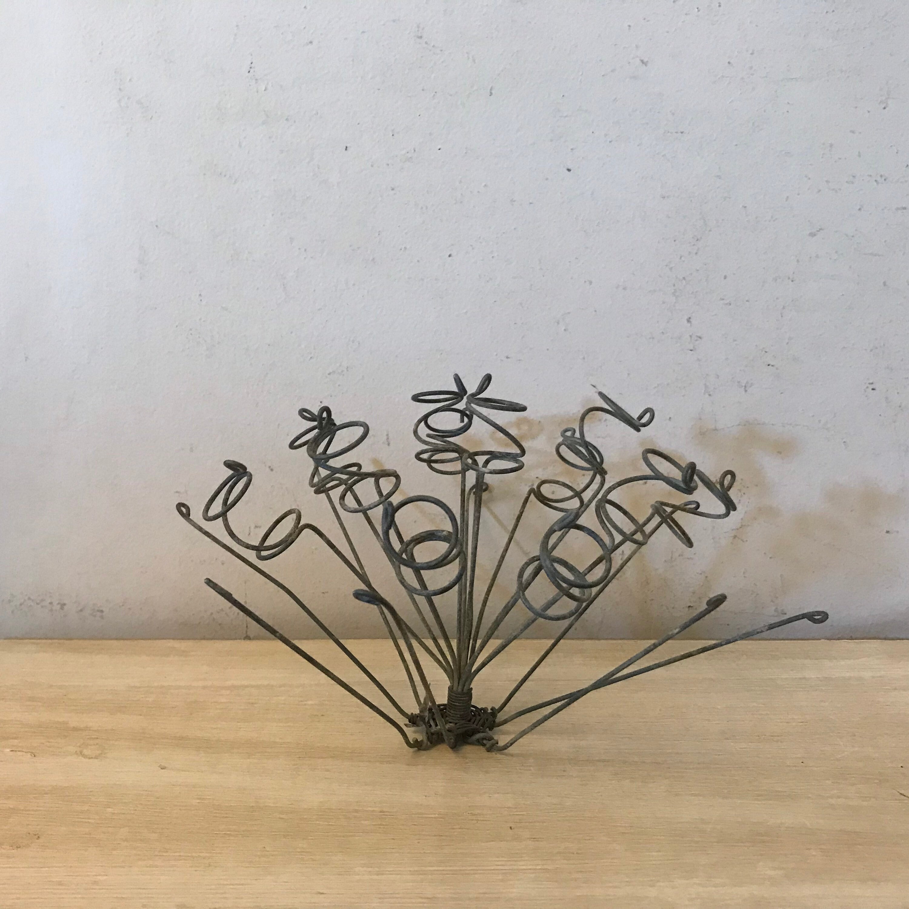 Antique English Flower Frog Industrial English Wire Flower Arranger ...