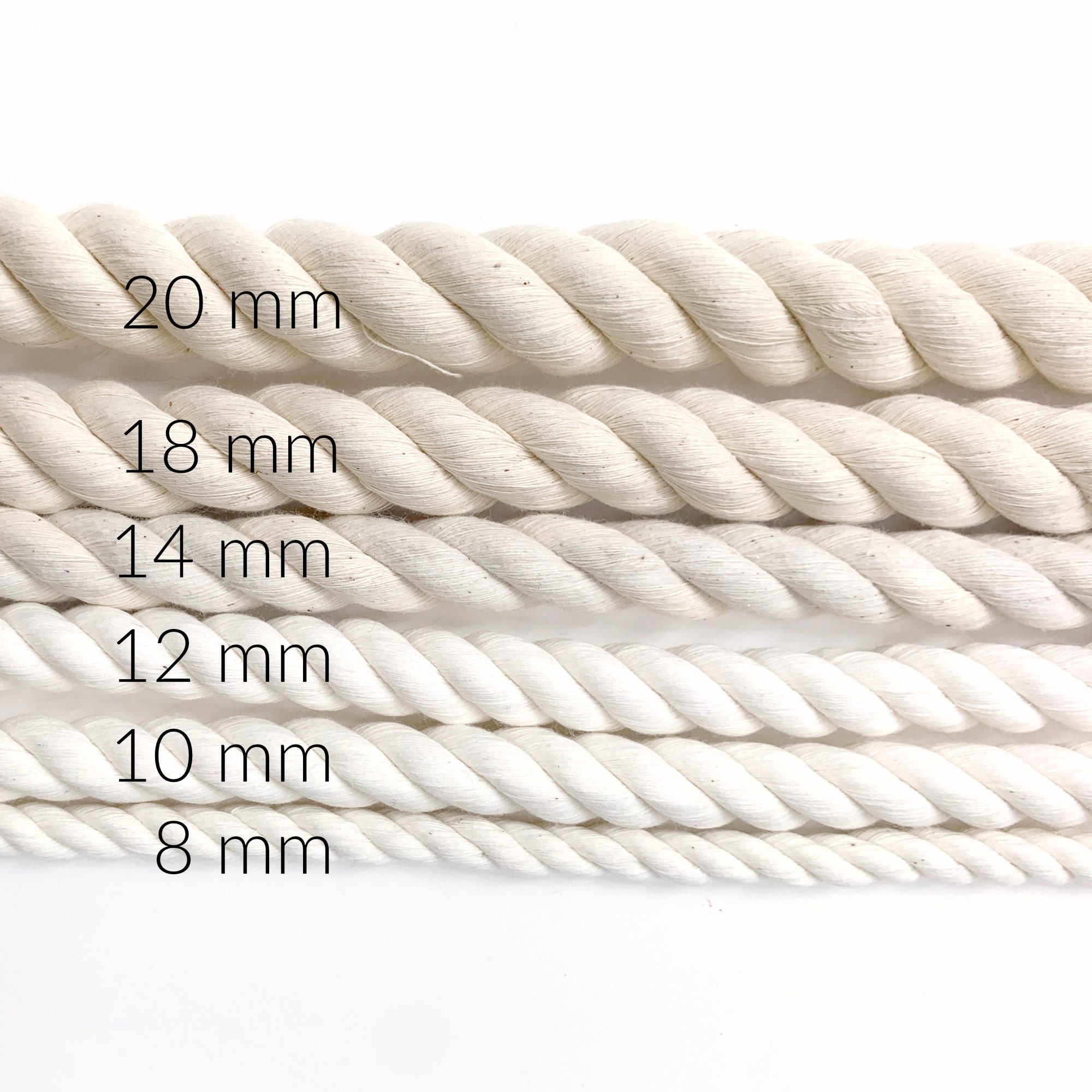 Natural Macrame Rope Super Soft Premium Cotton 3 Ply - Etsy