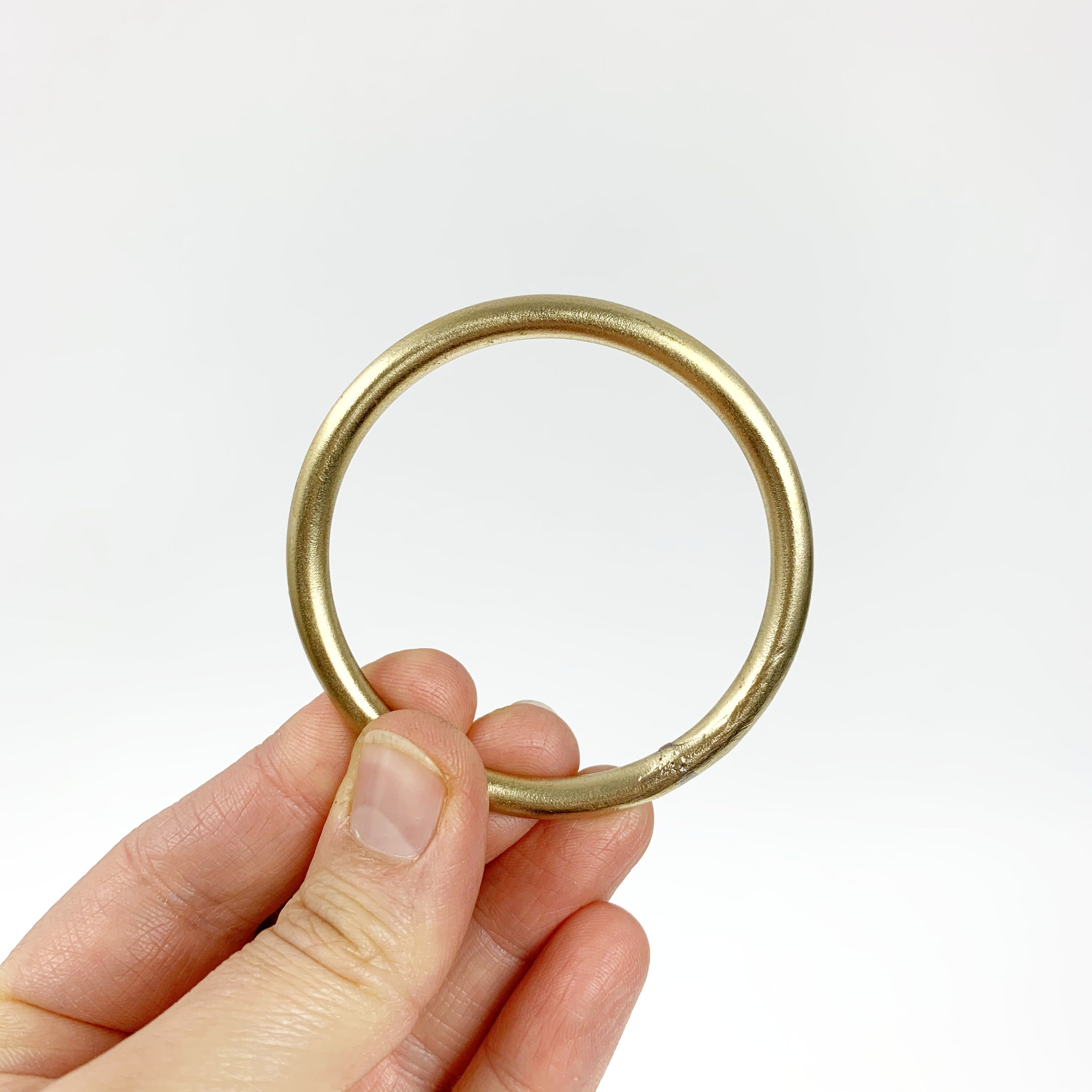 4 Pcs Brass o Rings 60mm 100mm Macrame Rings Plant Hanger Rings Macrame ...
