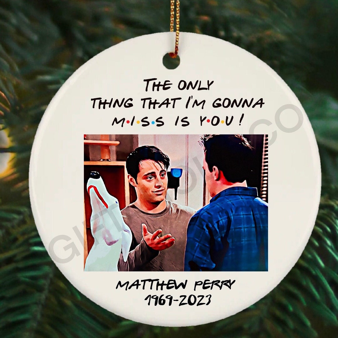 Matthew Perry Memorial Gift, Chandler and Joey Ornament, Friends Tv ...