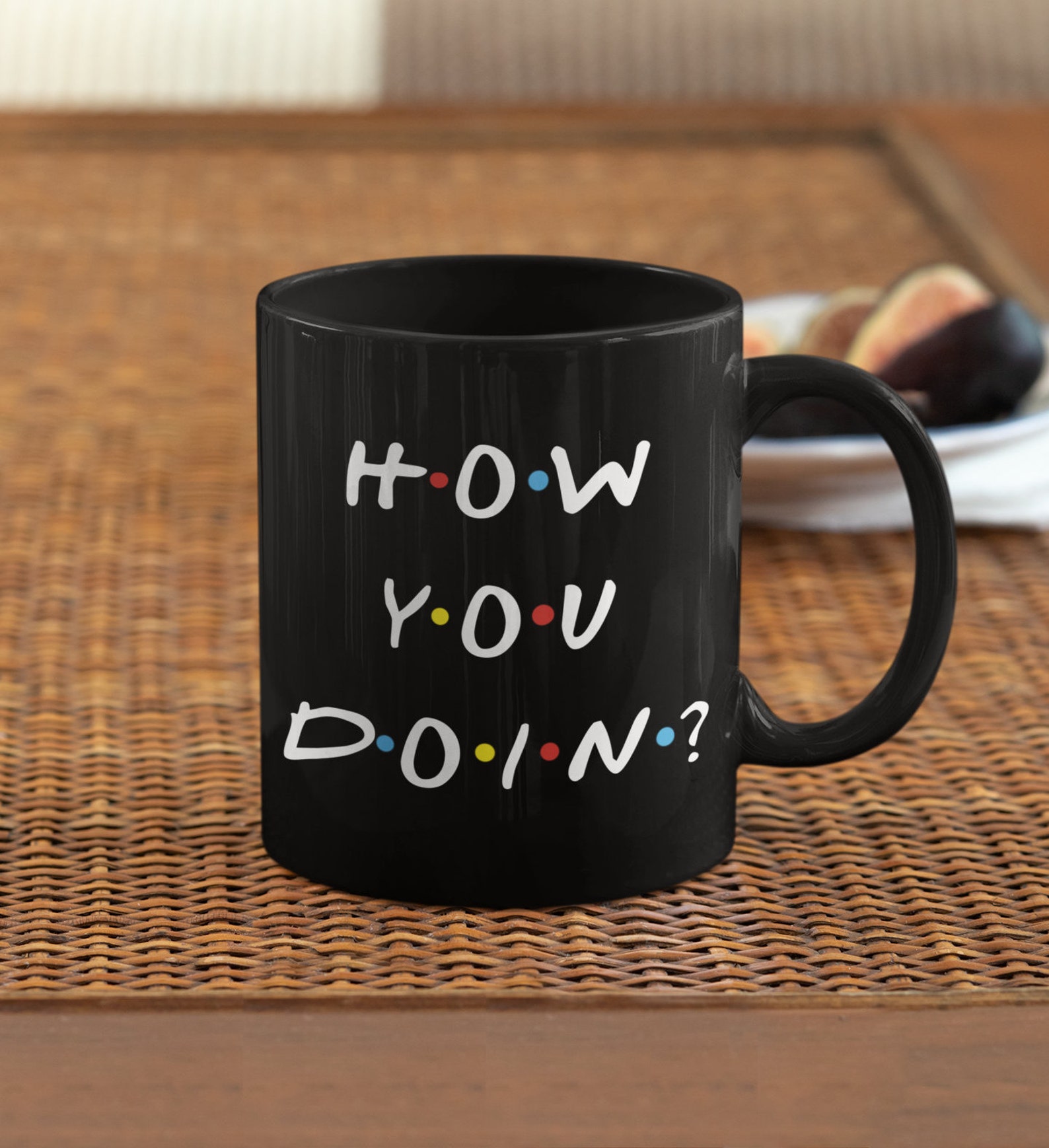 Friends Tv Show Mug How You Doin Mug Friends Black Mug - Etsy UK