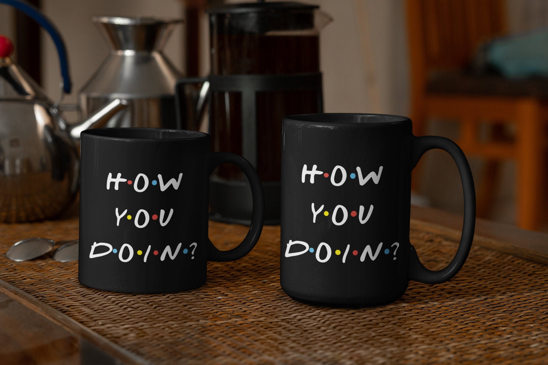 Friends Tv Show Mug How You Doin Mug Friends Black Mug - Etsy UK