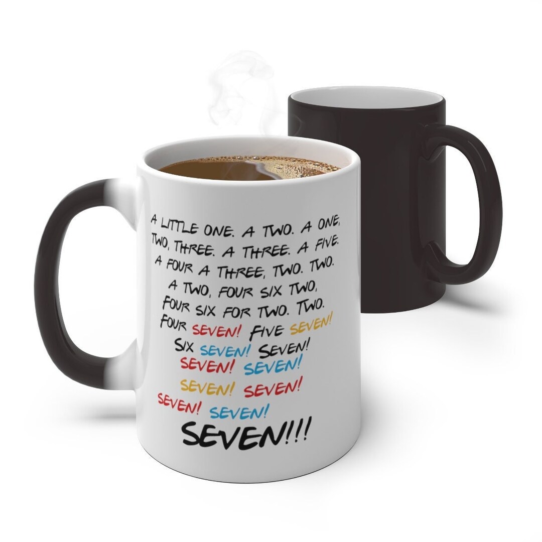 Seven Monica Coffee Mug, Funny Valentines Day Gift, Friends Quotes ...