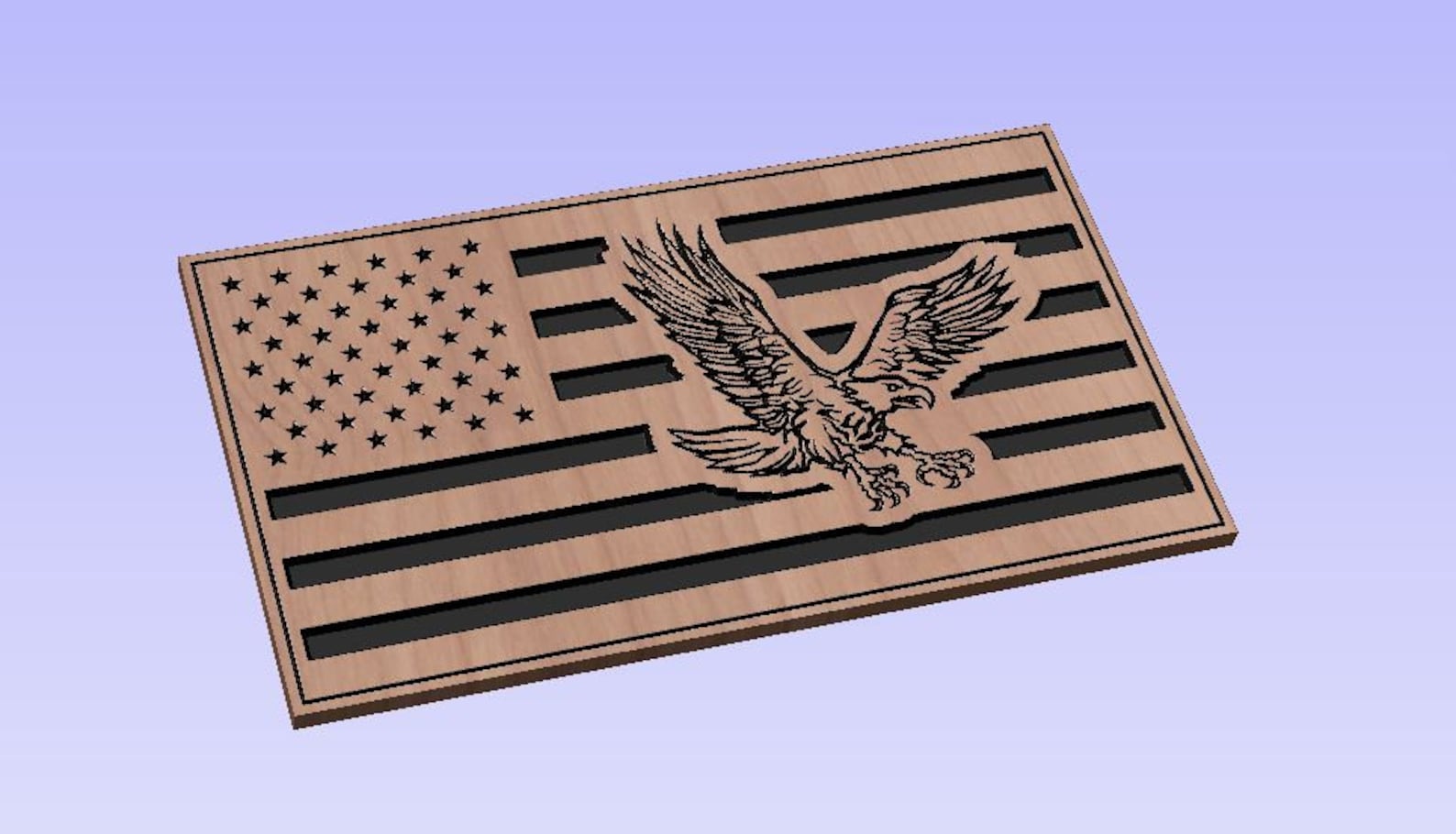 Eagle Flag Dxf Svg - Etsy