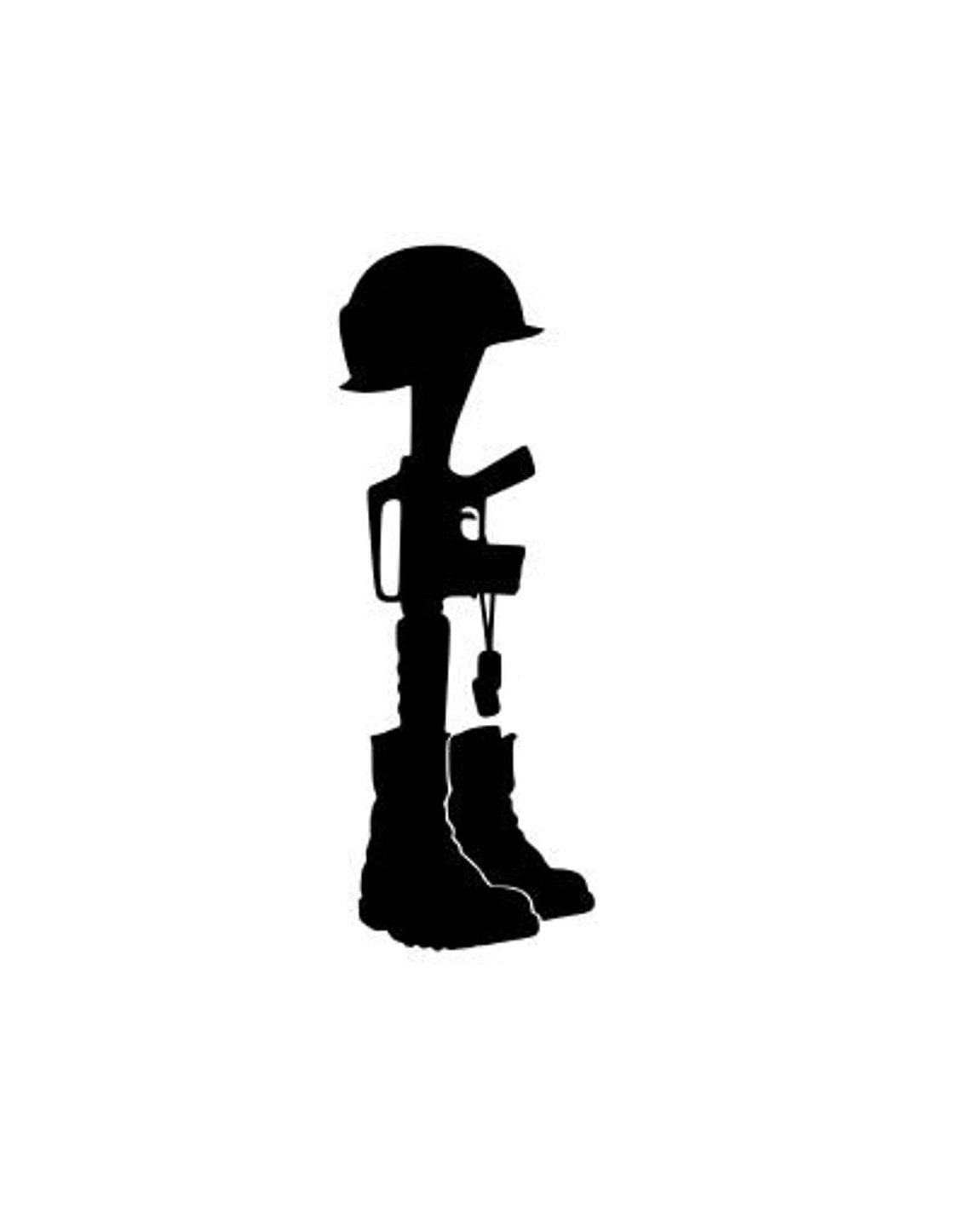 Military Fallen Soldier Svg Eps Png Dxf Soldier Military War Fallen ...