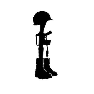 Military Fallen Soldier Svg Eps Png Dxf Soldier Military War Fallen ...