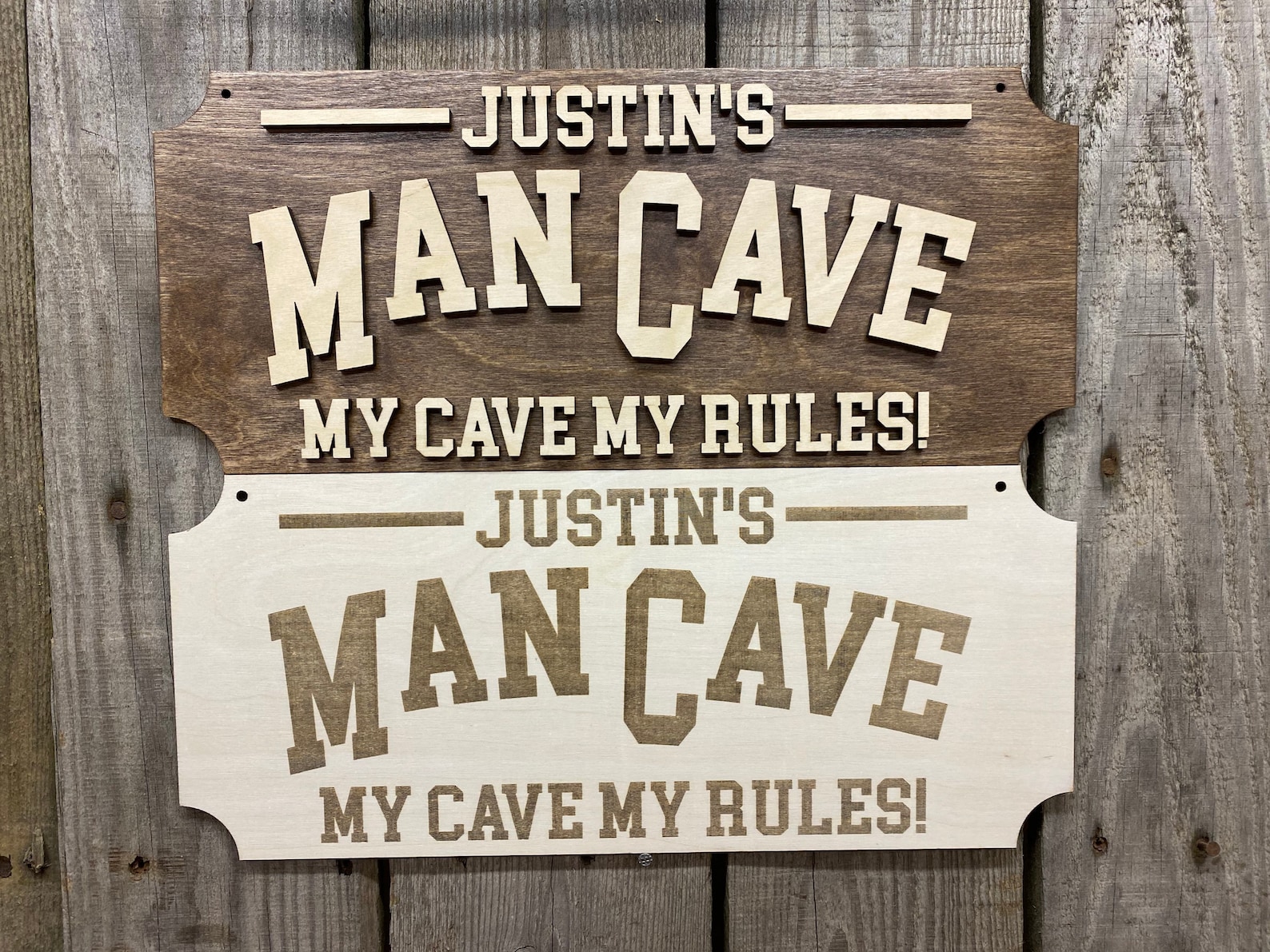 Man Cave Sign-svg, Dxf, Pdf Laser Cut File- INSTANT DOWNLOAD (15”x6.6 ...