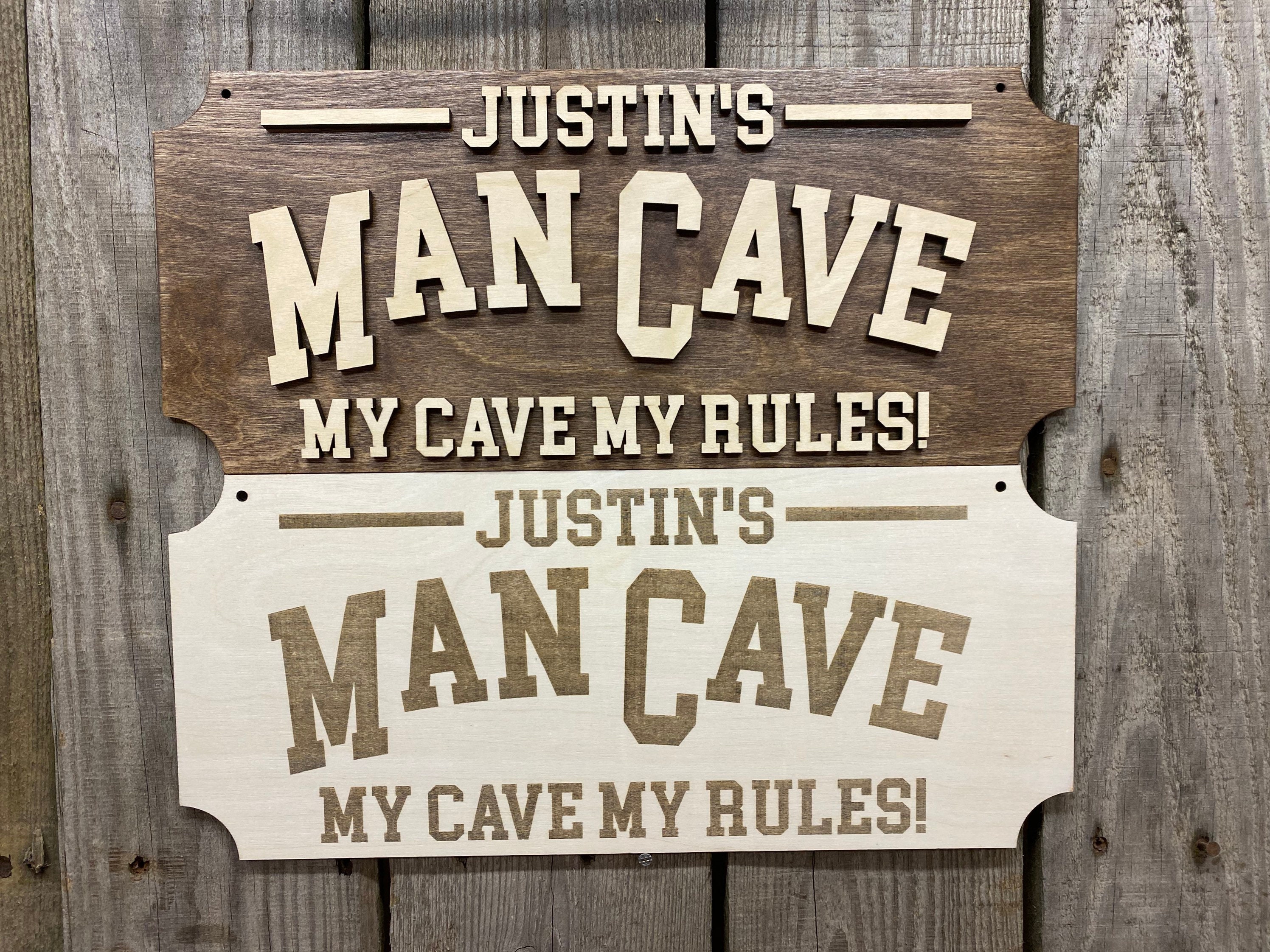 Man Cave Sign-SVG dxf pdf Laser cut file INSTANT DOWNLOAD | Etsy
