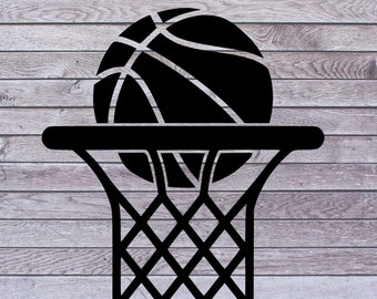 Basketball Hoop SVG DXF PNG Eps Jpg Basketball Goal | Etsy