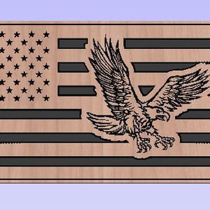 Eagle Flag Dxf Svg - Etsy