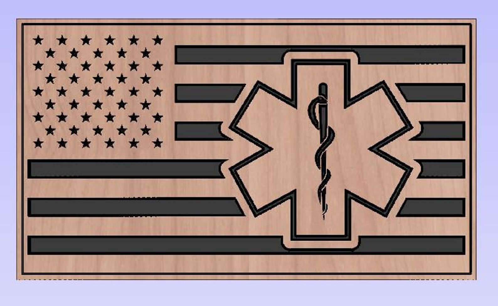 EMS Flag SVG DXF - Etsy