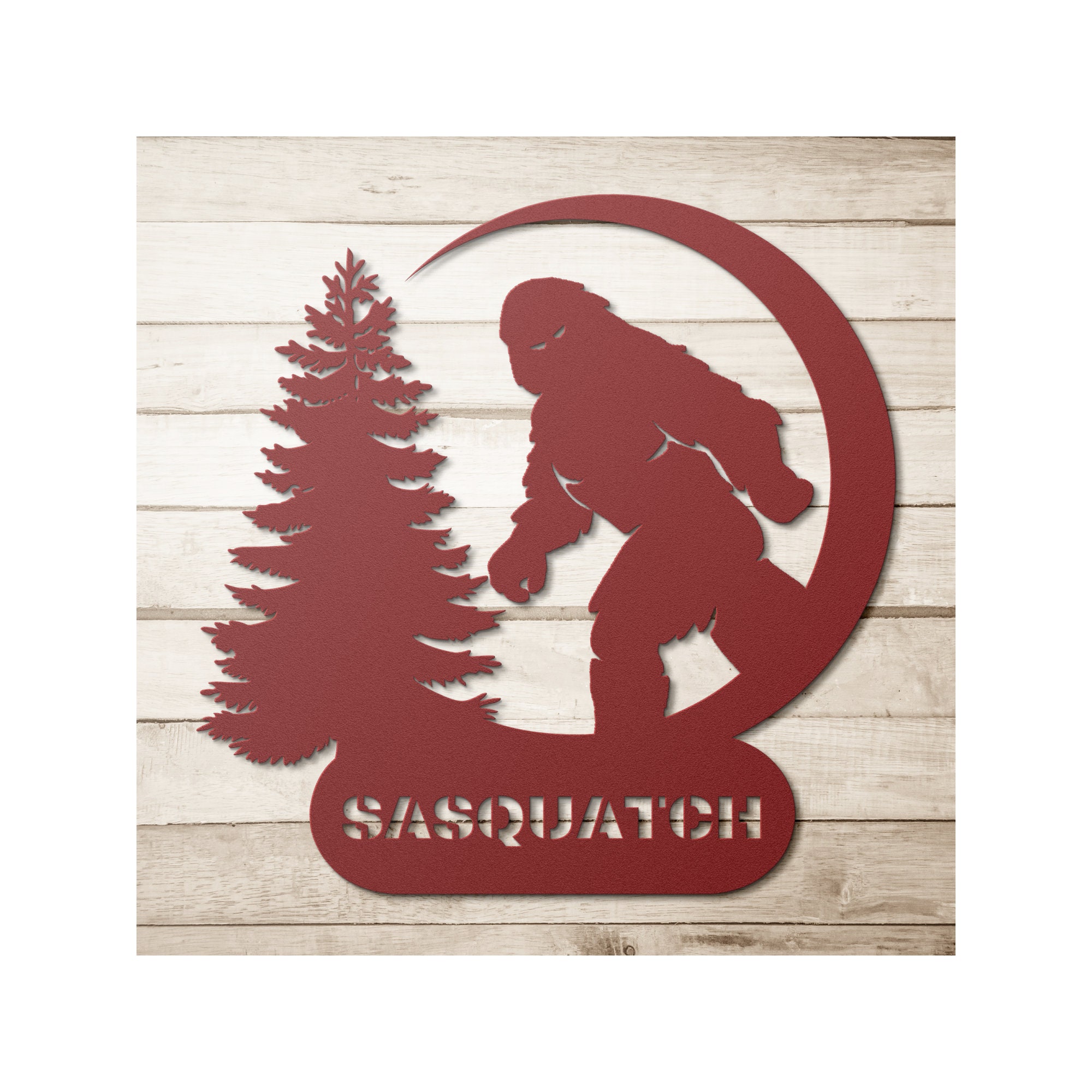 Sasquatch Metal Art, Cryptid Gear, Cryptid Wall Art, Cryptid Decor ...