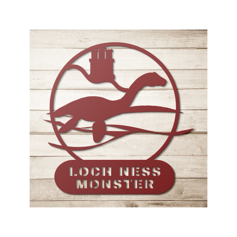 Loch Ness Monster Metal Art Cryptid Gear Cryptid Wall Art - Etsy