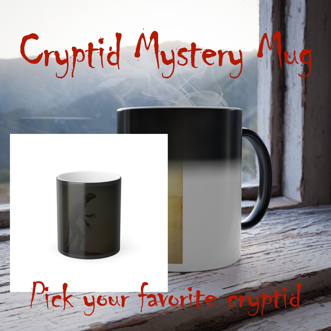 Cryptid Mystery Mug, Magic Monster Cup, Cryptid Photo, Cryptozoology ...