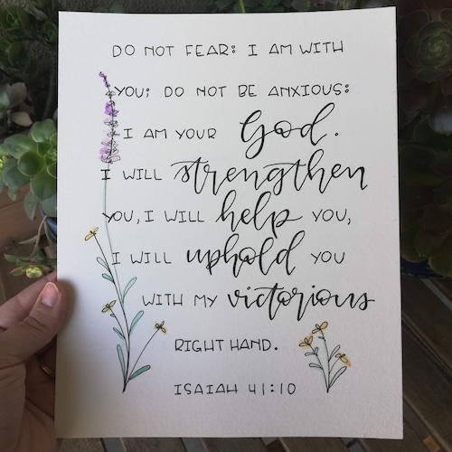 Isaiah 41:10 Coloring Page - Etsy Canada