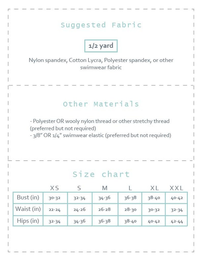 DIY Drawstring Bikini Bottoms PDF Sewing Pattern - Etsy