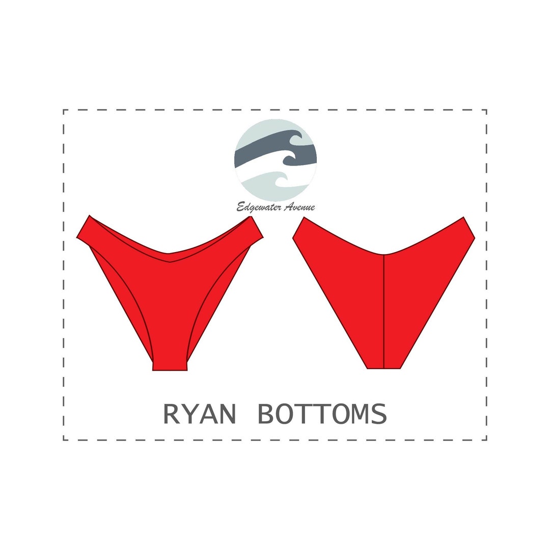 DIY Cheeky Center Seam Reversible Bikini Bottoms Ryan - Etsy