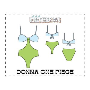 DIY Monokini One Piece Swimsuit (2 Coverage Options) | PDF Sewing ...