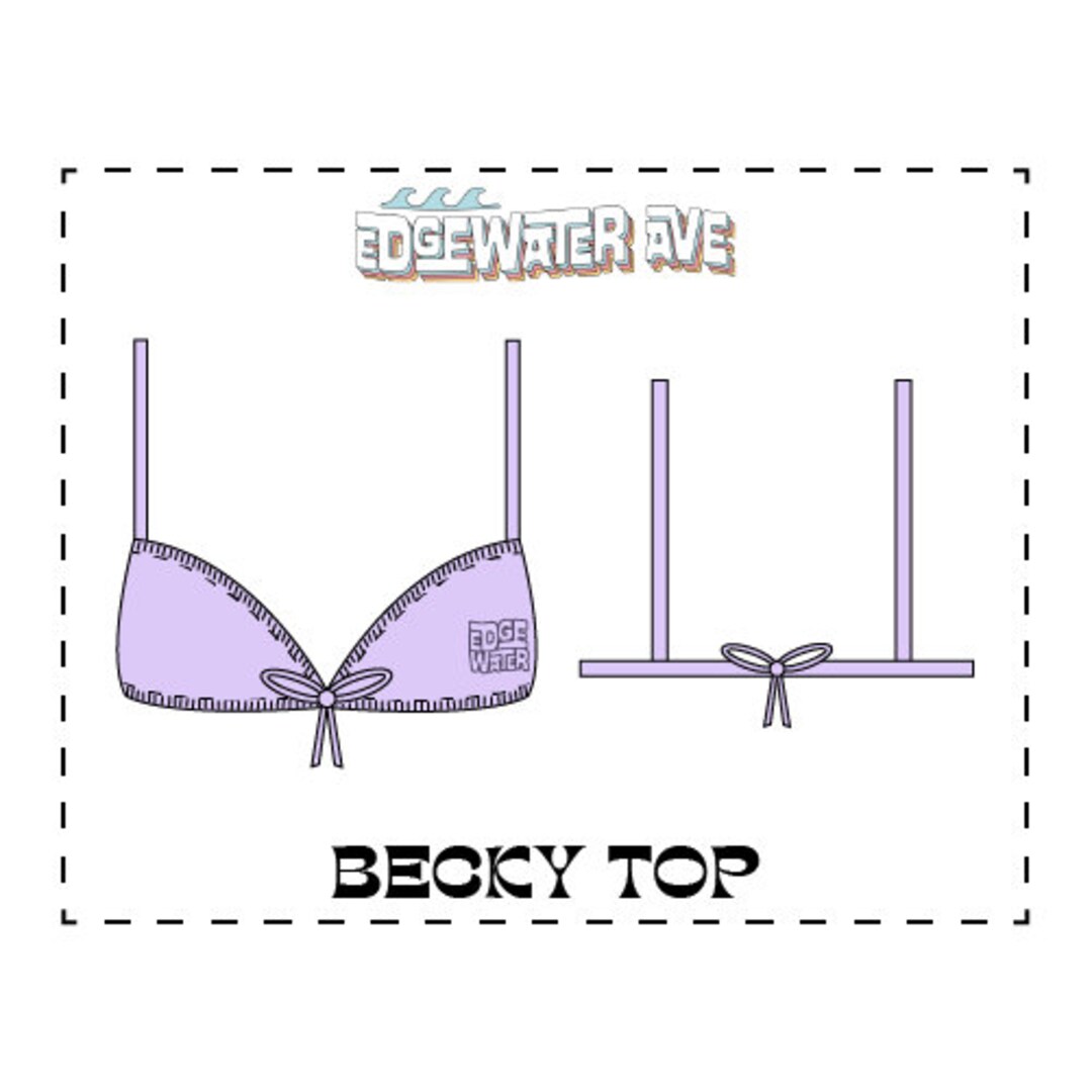 FREE Becky Top | DIY Reversible Ruched Bikini Top | PDF Pattern - Etsy