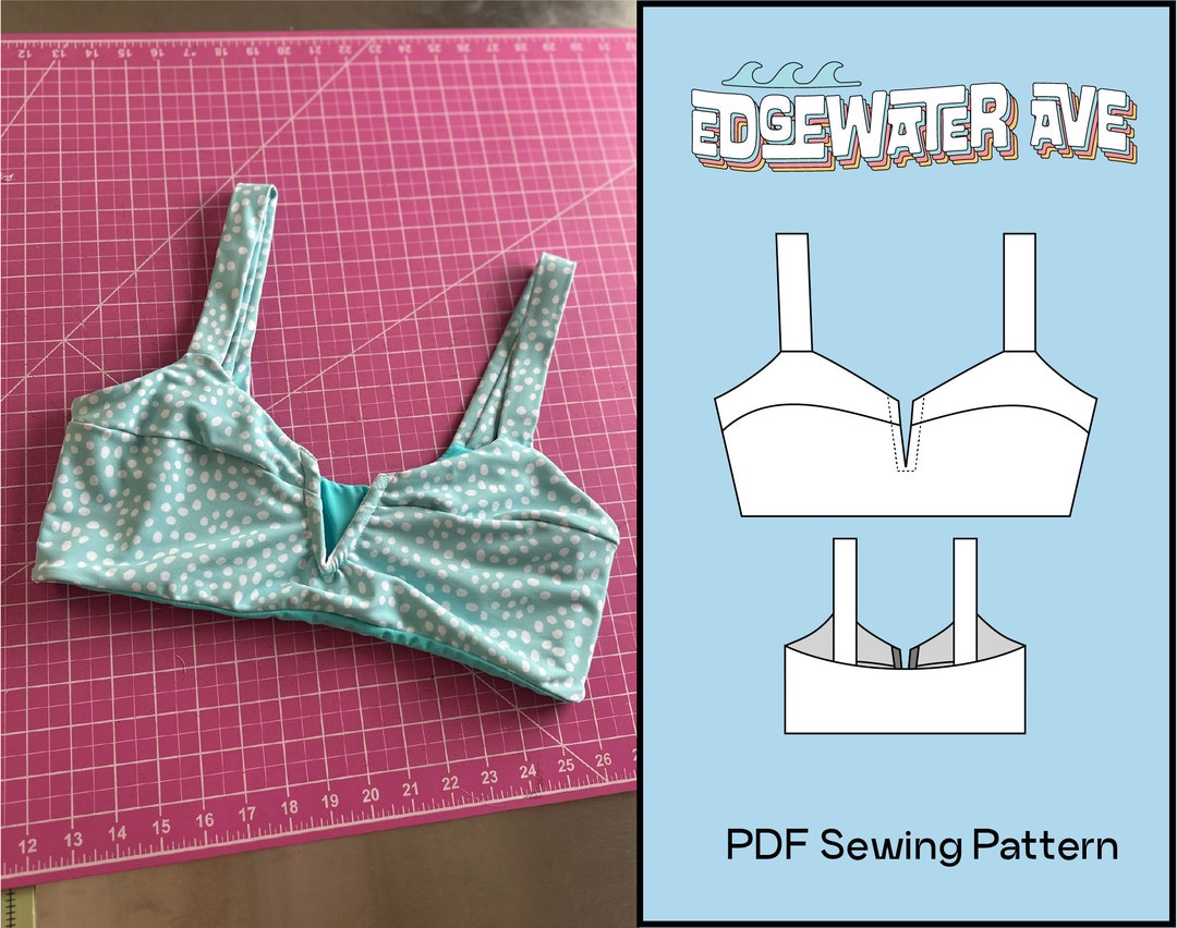 V-wire Bikini Top Sewing Pattern | Chloe Top PDF Sewing Pattern - Etsy