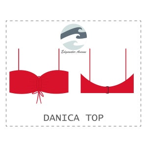 DIY Drawstring Bikini Top Danica Top PDF Sewing Pattern - Etsy