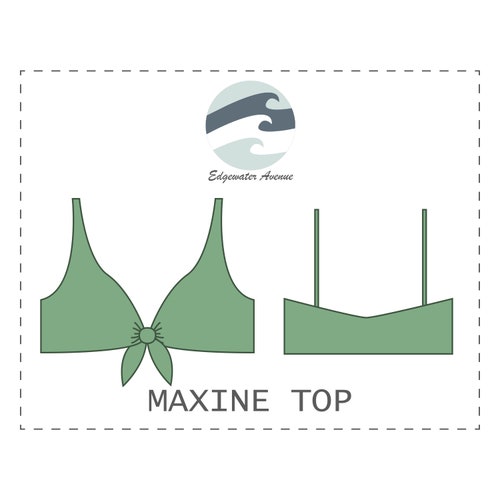 DIY Drawstring Bikini Top Danica Top PDF Sewing Pattern - Etsy