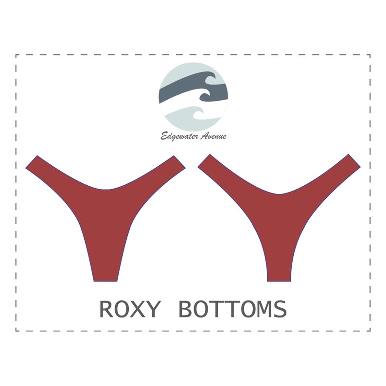 Diy 80s Style Cheeky Bikini Bottoms Roxy Pdf Sewing Etsy