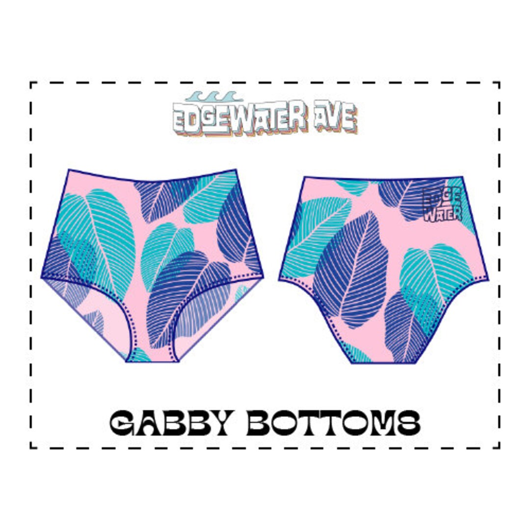 High Waist Full Coverage Bikini Bottoms Gabby Bottoms PDF Sewing ...