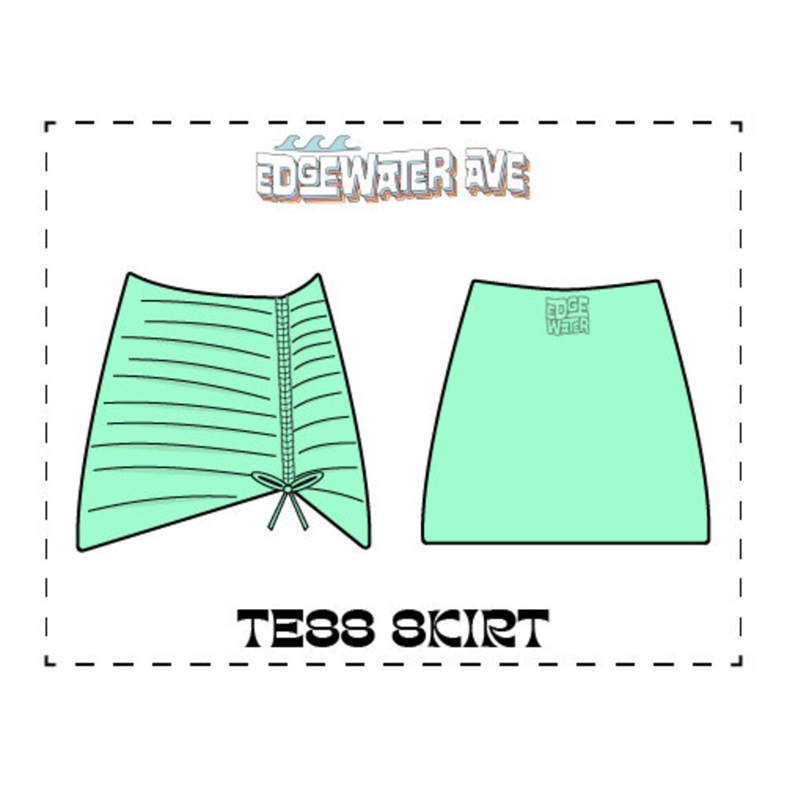 DIY Drawstring Skirt / Swimsuit Cover up Tess Skirt PDF - Etsy