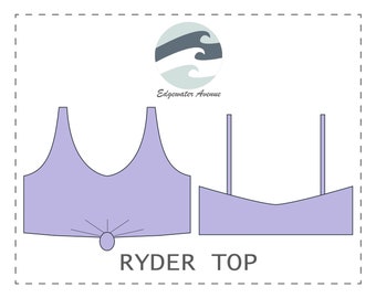 DIY Drawstring Bikini Top Danica Top PDF Sewing Pattern | Etsy