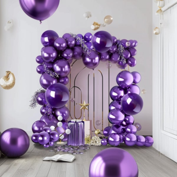 Purple Party Decorations - Etsy