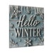 Hello Winter Sign, Custom Canvas Art, Winter Sign Decor, Winter Porch ...