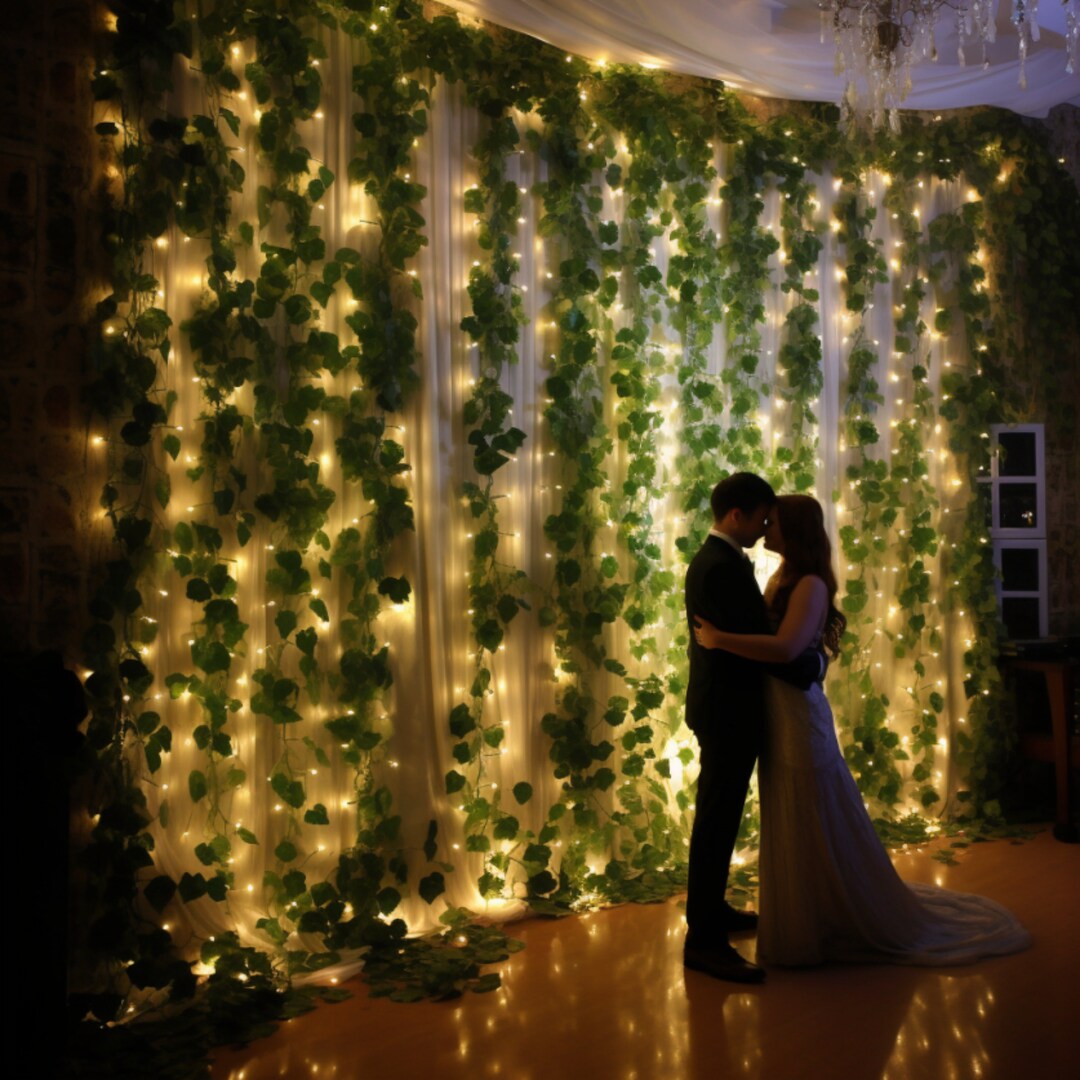 Lighted Ivy Decor Fake Ivy 168ft Lighted Decor Wedding Decor Green Ivy ...