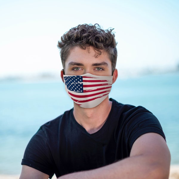 Usa Flag Mask - Etsy